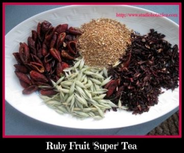 Ruby Fruit Super Tea Recipe - Studio Botanica