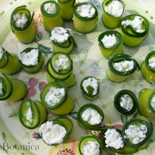 Two Fresh Festive Herb-infused appetizers with Cucumber - Studio Botanica